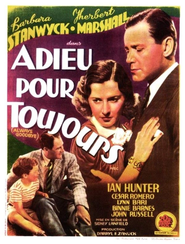 Adieu pour toujours - Film (1938) - SensCritique