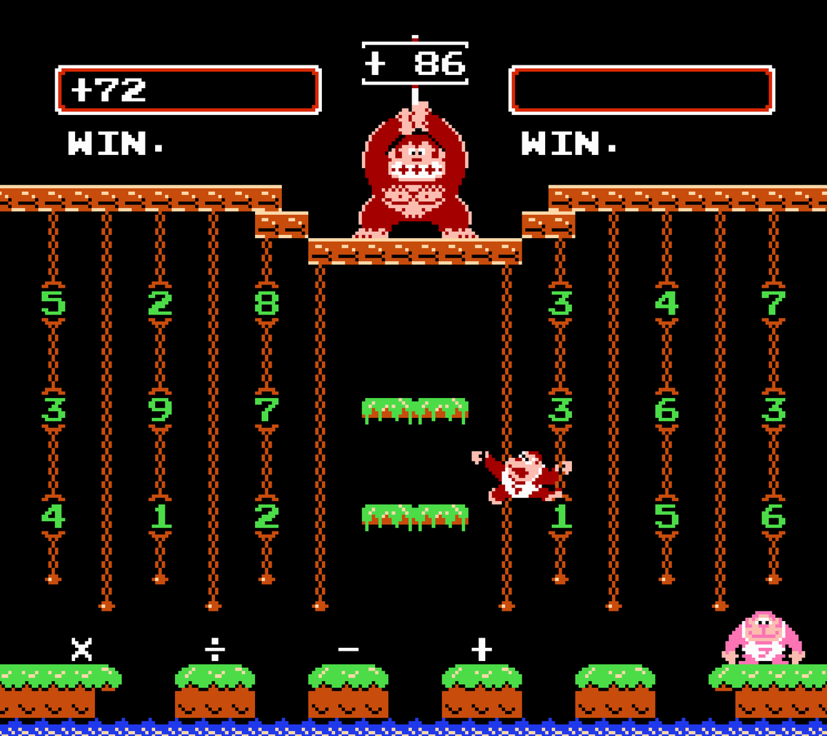 Donkey Kong Jr. Math (1986) - Jeu vidéo - SensCritique