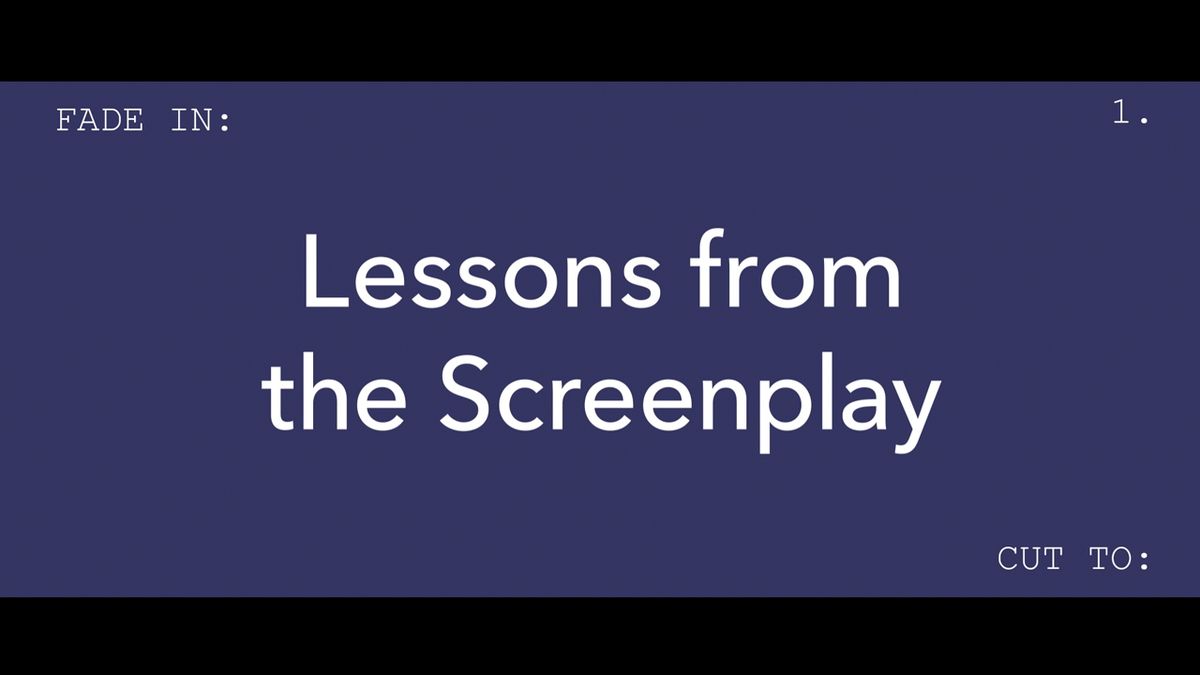 Lessons from the Screenplay - Émission Web - SensCritique