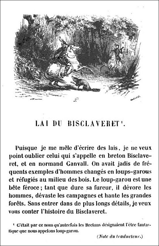 Le Lai du Bisclavret - Marie De France - SensCritique