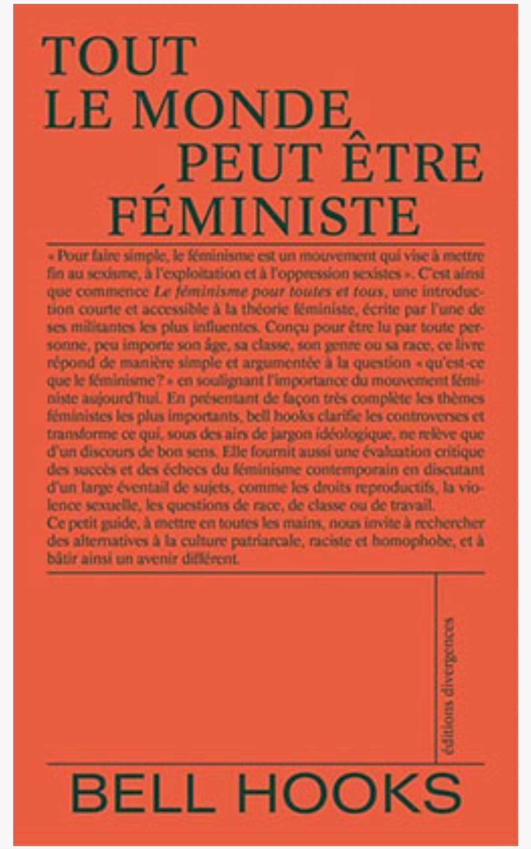 Tout Le Monde Peut être Féministe Bell Hooks Senscritique